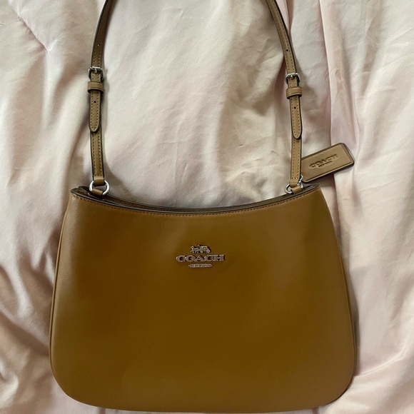 Coach | Bags | Coach Tan Leather Hobo Shoulder Bag | Poshmark
